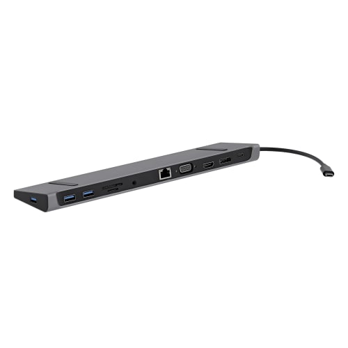 11-in-1 Triple Display Multi-Function Docking Station - 90W USB-C Char